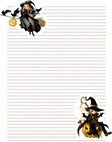 halloween papiers a lettres a imprimer